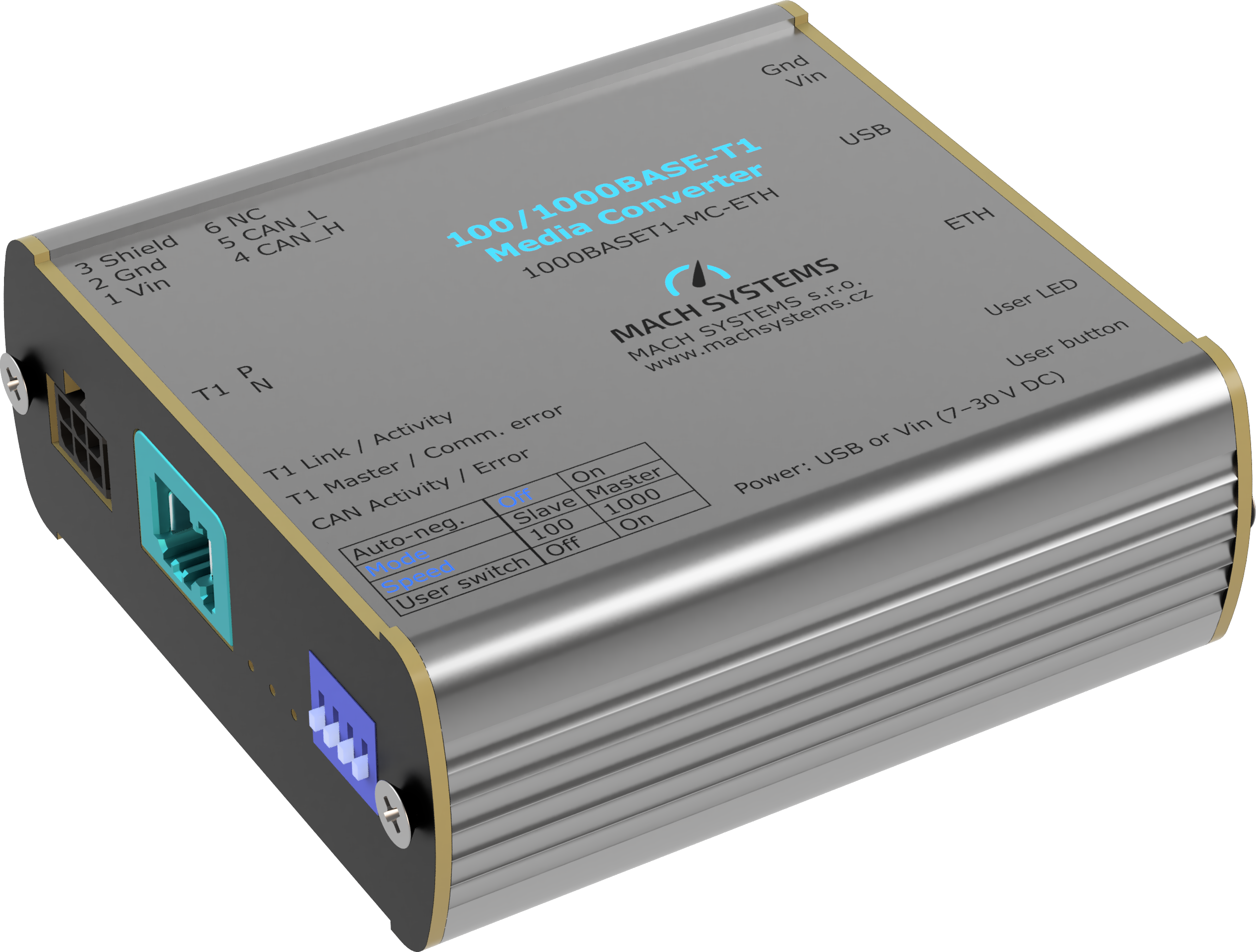 100/1000 BASE-T1 To Ethernet Converter (TE MATEnet) – Phytools