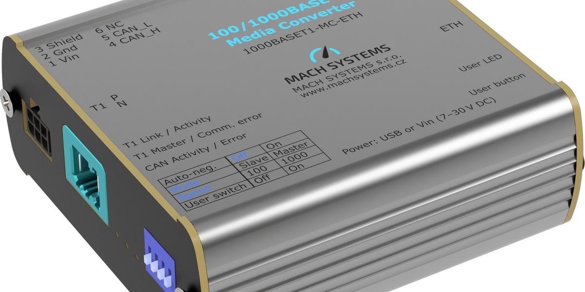 100/1000 BASE-T1 To Ethernet Converter (TE MATEnet) — Phytools