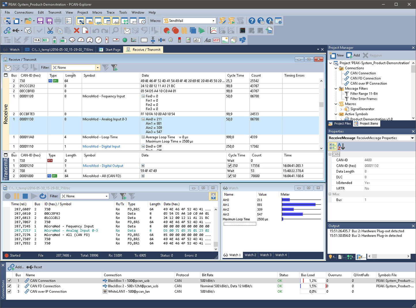 PCAN-Explorer 6 (IPES-006000) - CAN Bus Monitoring Software | Phytools