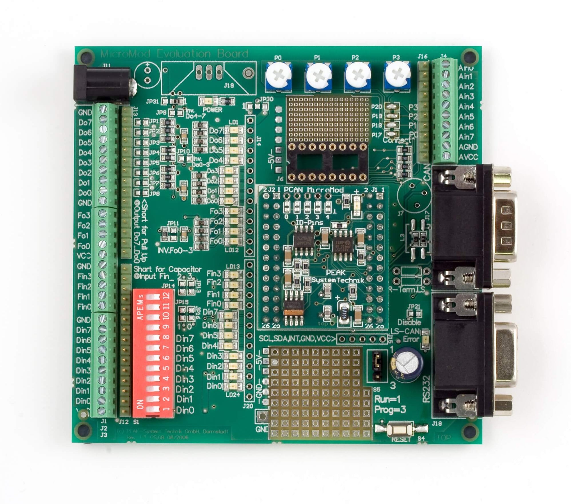 CAN I/O Node Digital and Analog Development Kit - IPEH-002079 | Phytools