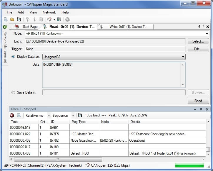 CANopen Magic Standard - low-cost basic CANopen configuration and analysis tool — Phytools