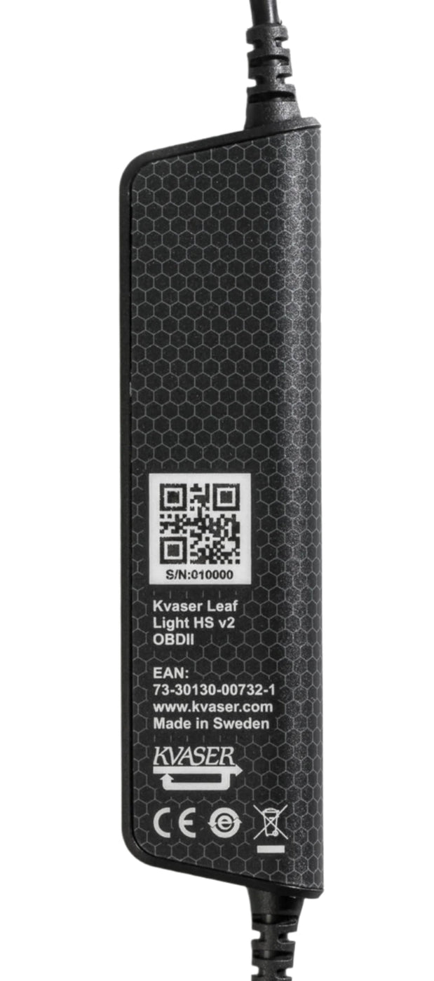Kvaser Leaf Light V2 OBD2 CAN-USB Interface 00732-1 | Phytools